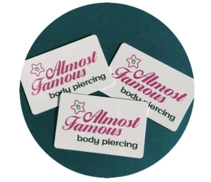 Gift Card - Almost Famous Body Piercing